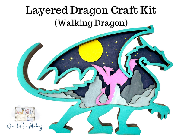 Dragon Layered Craft Kits - Our Little Makery