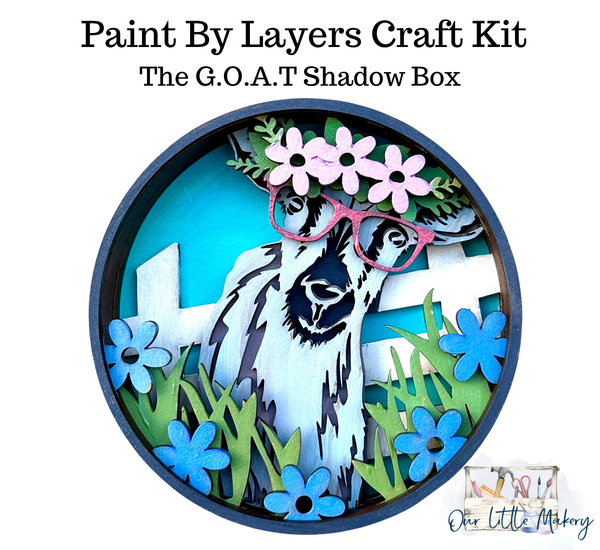 How to Paint Realistic Goat Fur in Your G.O.A.T Shadow Box Kit-VLOG ...