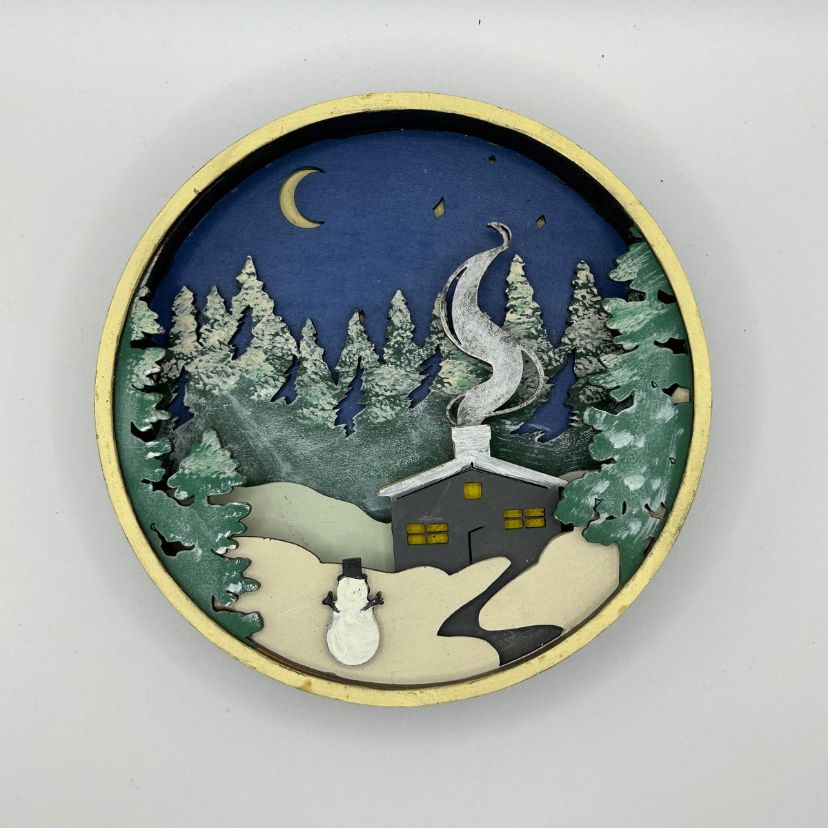 Winter Cabin Shadow Box - Our Little Makery