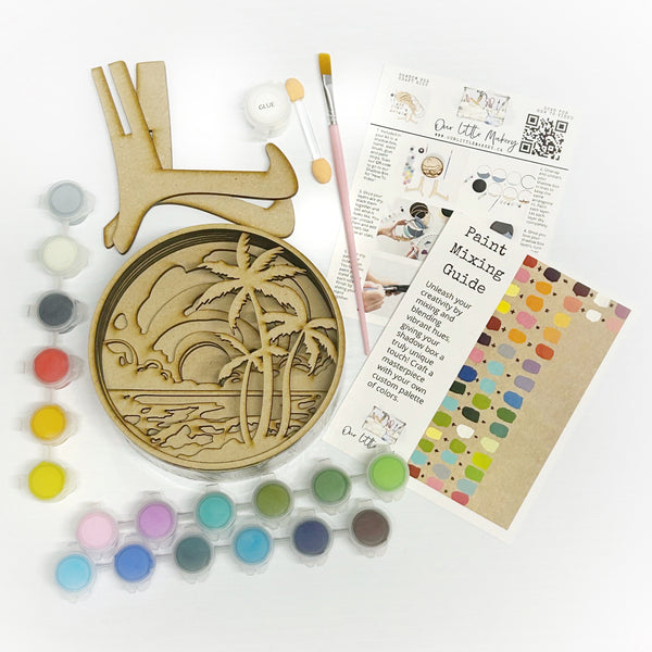 Paradise Shadow Box Kit – Our Little Makery